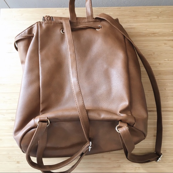 Primark | Bags | Chestnut Brown Faux Leather Backpack | Poshmark